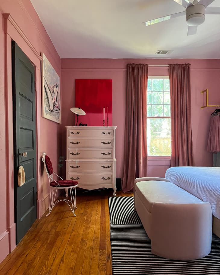 A Beige Bedroom’s Color-Drenched Makeover Cost Under $500 | Apartment ...