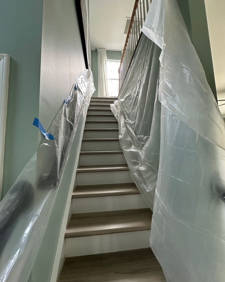 A $600 Staircase Makeover Uses Tile in an Unexpected Spot | Cubby