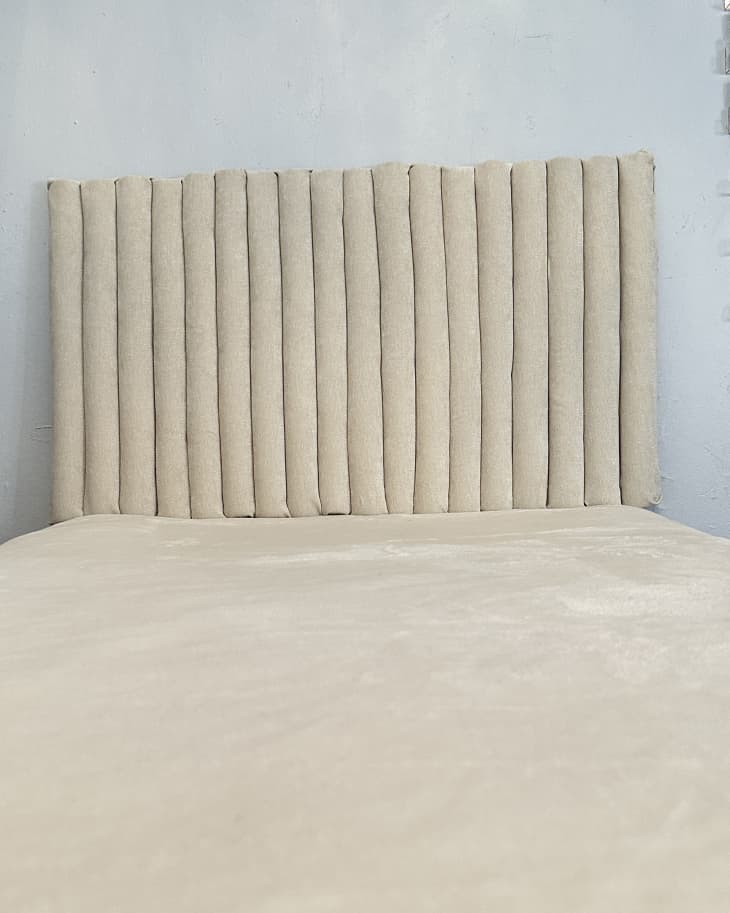 I Made a DIY Headboard from $1.25 Five Below Pool Noodles | Apartment ...