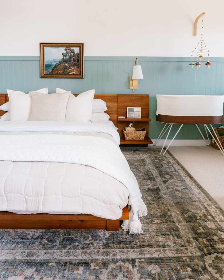 See How These DIYers Fit a Beautiful Nursery in Their Bedroom | Cubby