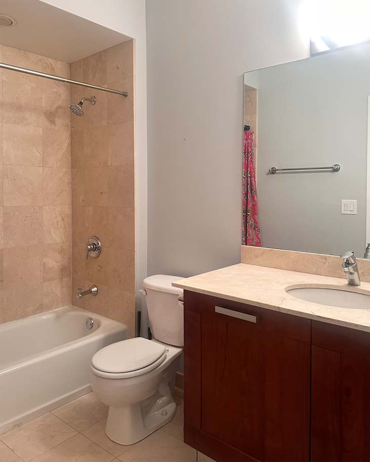 A 2000s Bathroom Is Transformed with a Gorgeous IKEA Hack Vanity ...