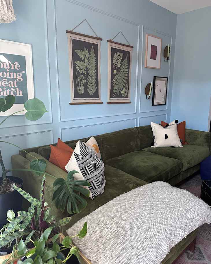 Unexpected Paint Color Transforms a Living Room | The Kitchn
