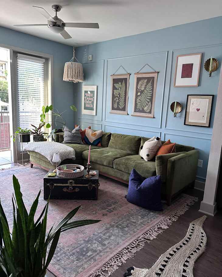 Unexpected Paint Color Transforms a Living Room | The Kitchn