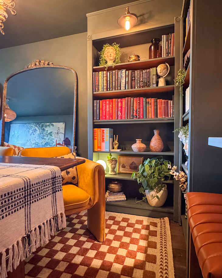 A Dated ‘80s Dining Room Gets a Dramatic Green Redo for $5K | The Kitchn