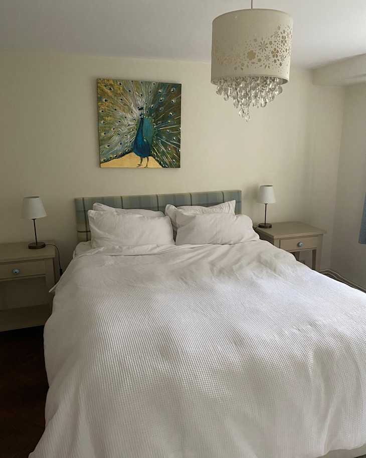 This “Bland” Bedroom Transforms with New Paint & Curtains | Apartment ...