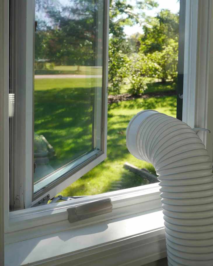 See a Renter’s Chic Casement Window AC Setup | Apartment Therapy