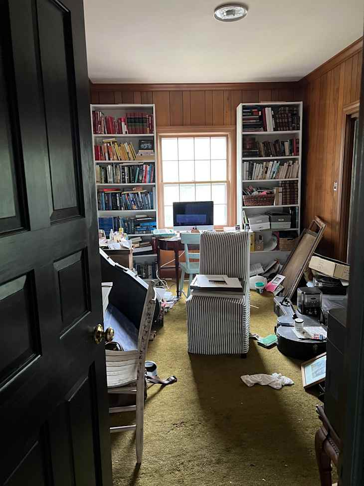 Before & After: An IKEA BILLY Hack Turns a Dingy 1970s Room into a ...