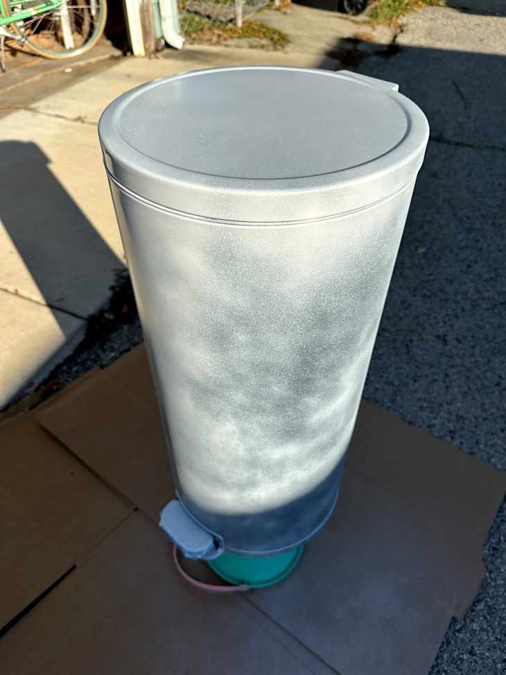How to Paint a Metal Trash Can | Apartment Therapy