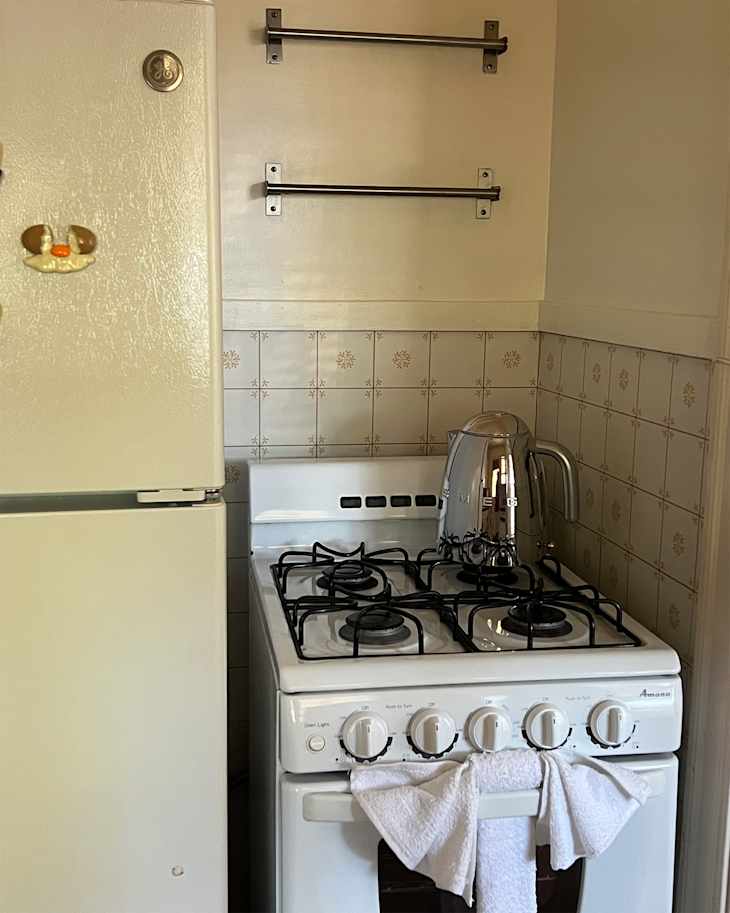 Peel-and-Stick Transformed This Tiny Kitchen Corner for $50 | Apartment ...