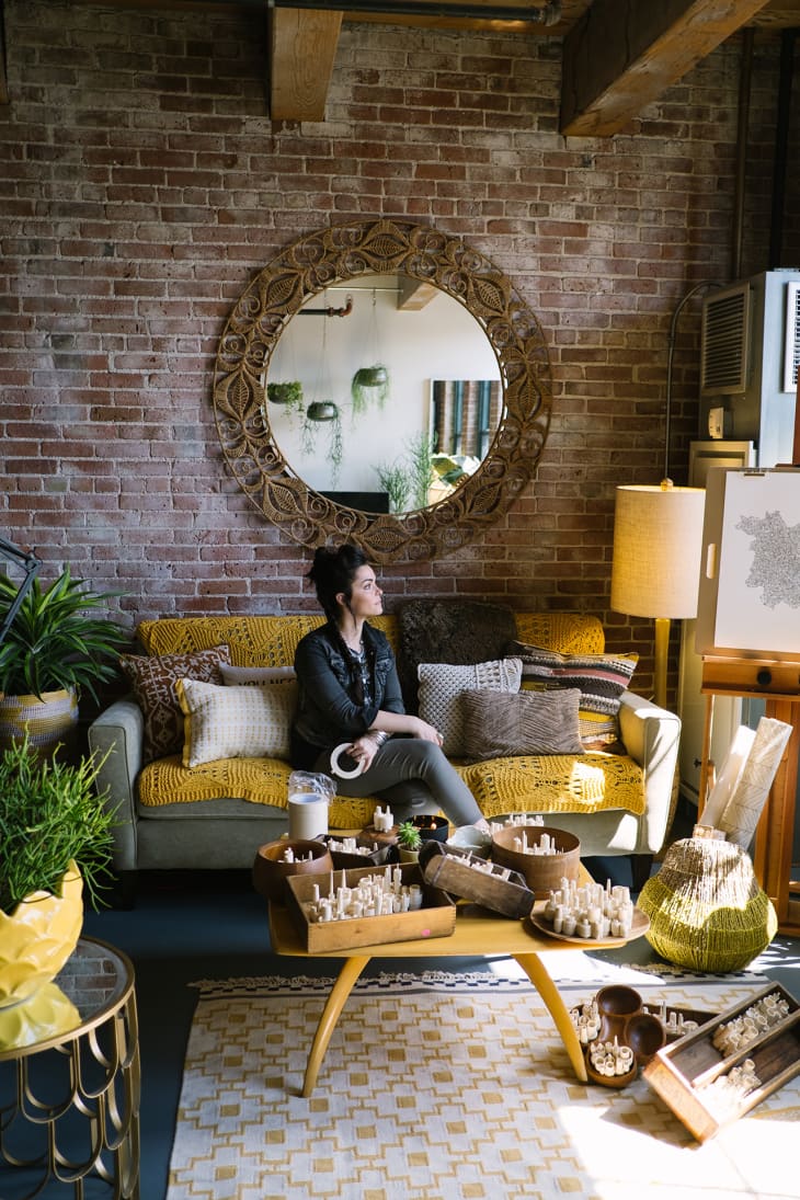 Brick Industrial Artist Loft Tour Photos | Apartment Therapy