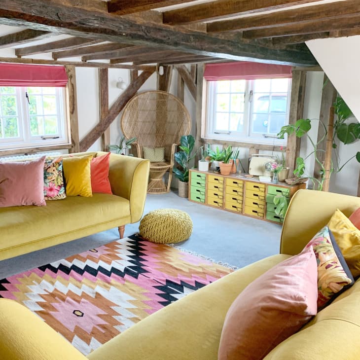 These Rainbow Colored Living Rooms Prove Life is Too Short for Gray ...