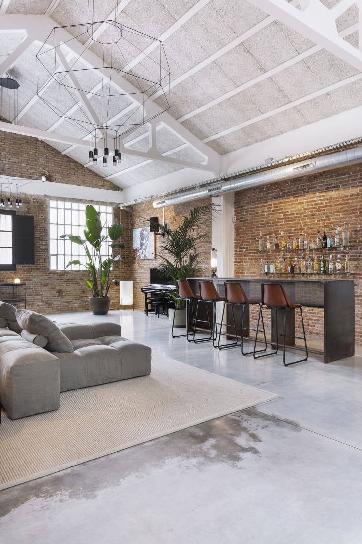 Warm Industrial Modern Spanish Loft Tour | Apartment Therapy