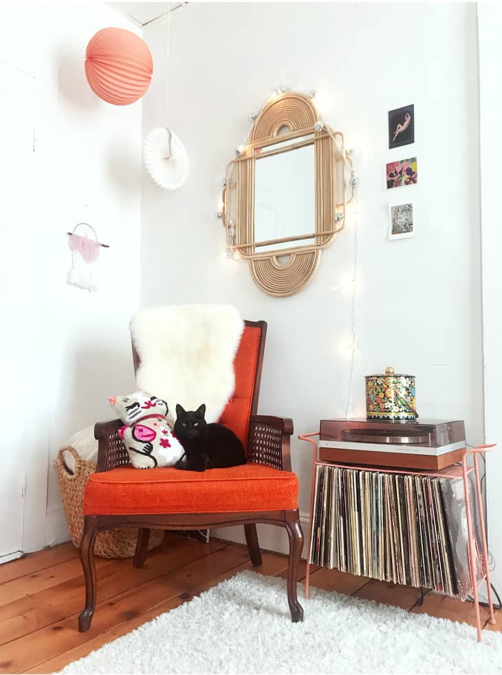 Temporary Backsplash Idea - Scalloped Wallpaper | The Kitchn