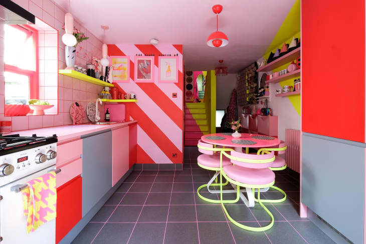 3 Super Fun Design Lessons to Steal from this Mega Colorful Kitchen in ...