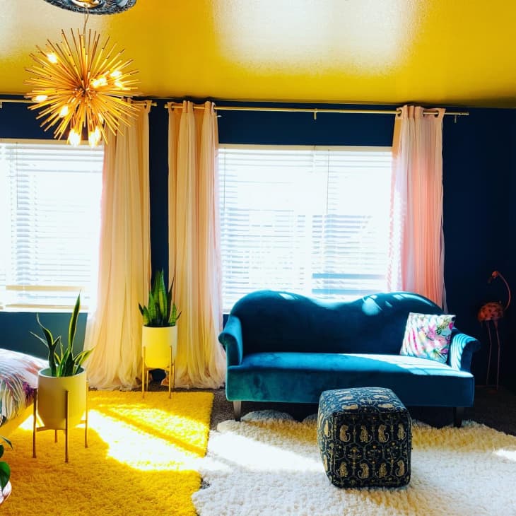 Colorful Colorado Home With Glossy Yellow Ceiling | Apartment Therapy