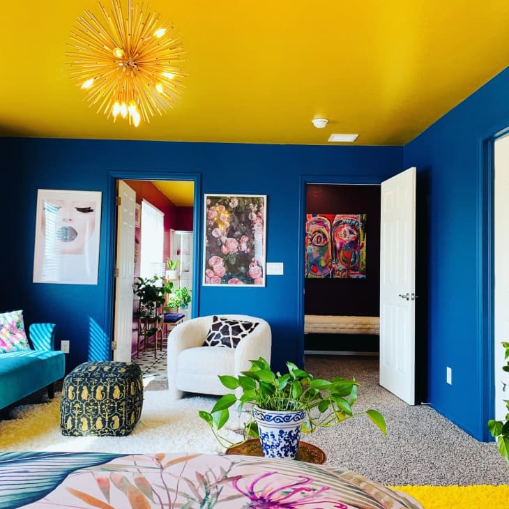 Colorful Colorado Home With Glossy Yellow Ceiling | Apartment Therapy