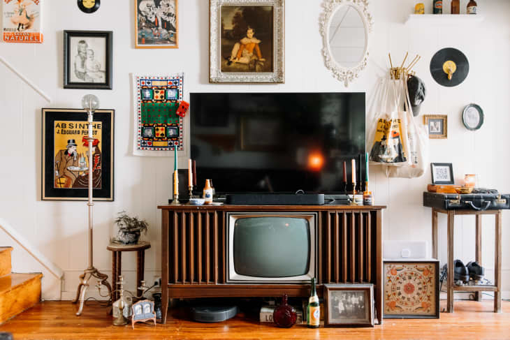 Yes, You Can Use a Retro, Built-In Television as a Modern TV Stand ...