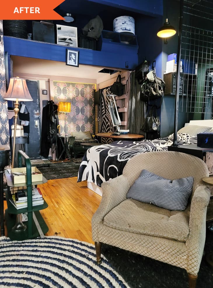 350-Square-Foot Dark and Moody Studio Apartment Photos | Apartment Therapy