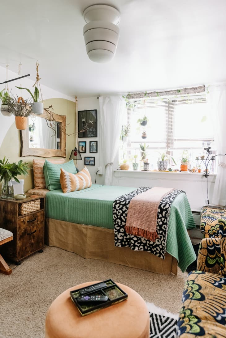 190-Square-Foot Afrohemian Studio Apartment Tour Photos | Apartment Therapy