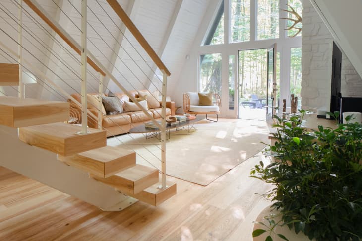 Scandinavian-Inspired Renovated Michigan A-Frame Family Home | Cubby