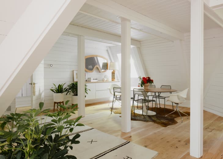 Scandinavian-Inspired Renovated Michigan A-Frame Family Home | Cubby