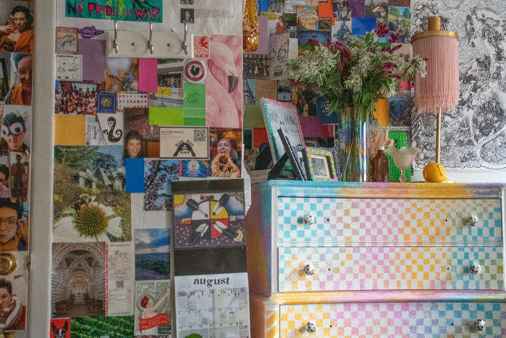 249-Square-Foot NYC Studio With Collage Walls | Apartment Therapy