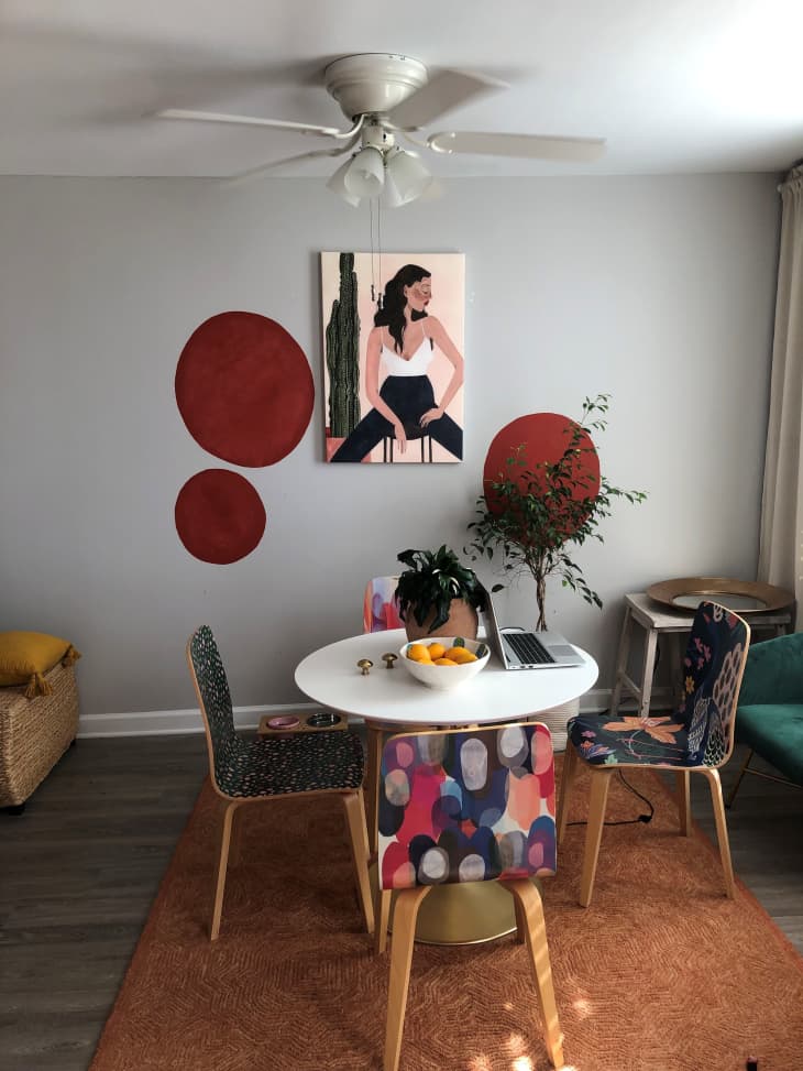 Warm Paint Colors and Art in a Rental Apartment | Apartment Therapy