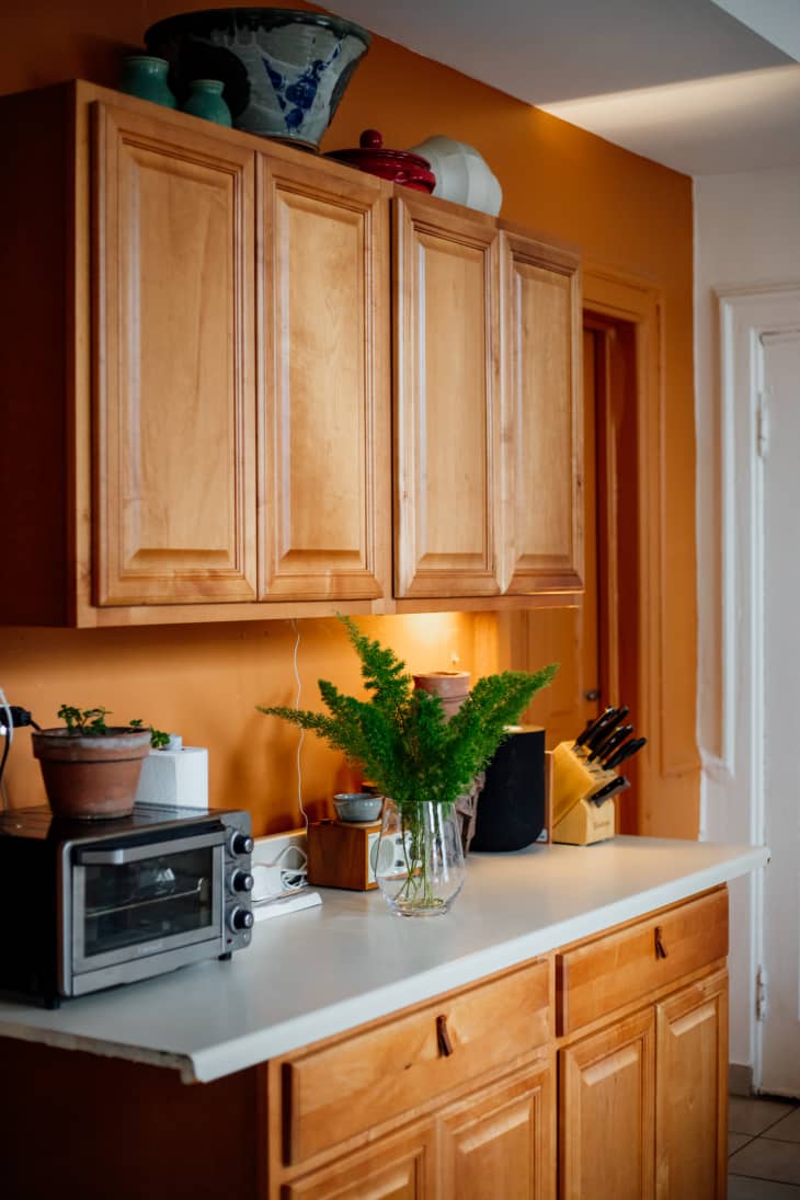 How to Transform Dated Kitchen Cabinets Without Paint | The Kitchn