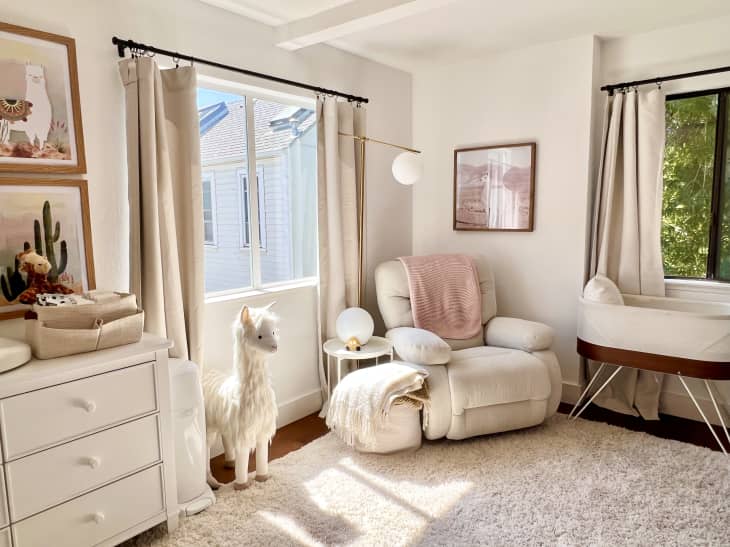 Tour a Cozy California Townhome With Blue Kitchen Cabinets | Apartment ...