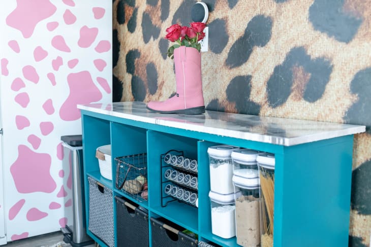 A Tired Kitchen Gets an $800 Cheetah Makeover | Apartment Therapy