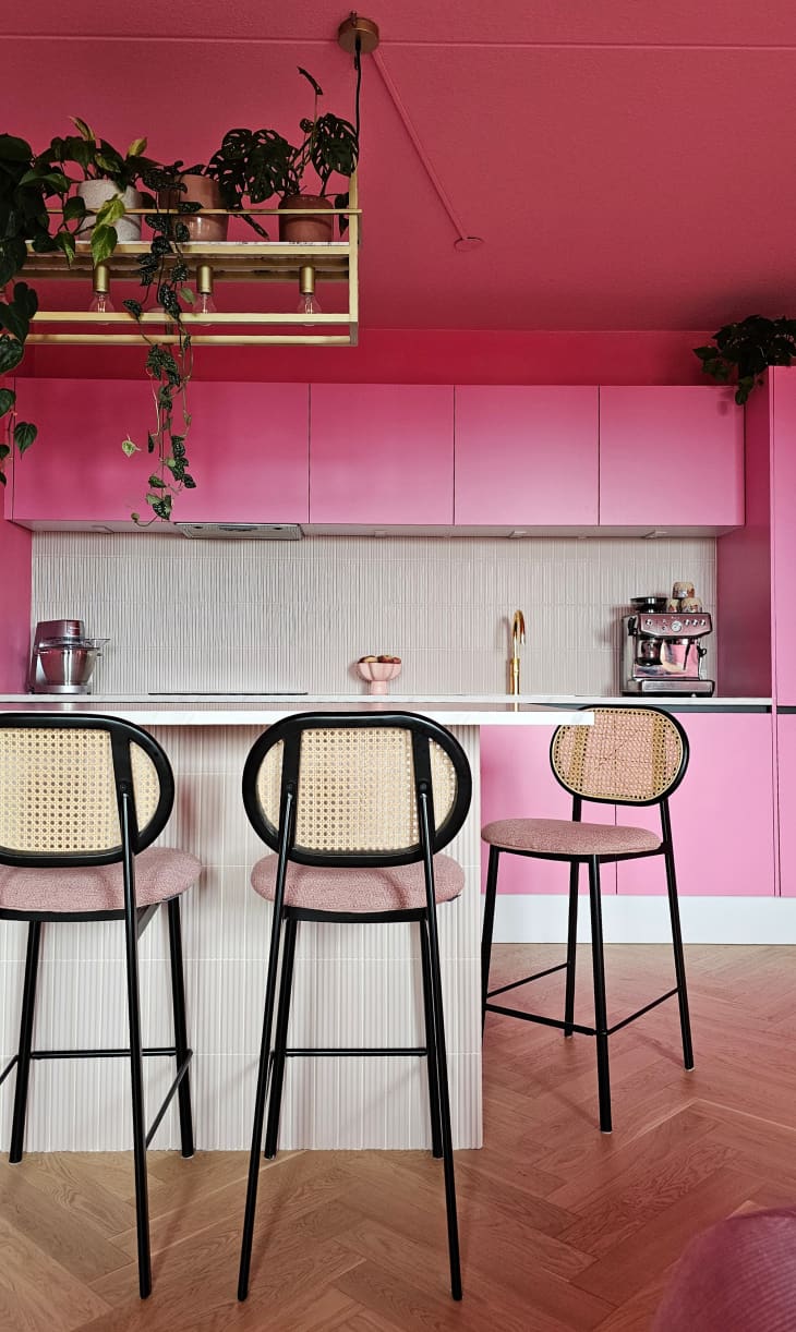 Tour an Amsterdam Apartment Painted Entirely in Hot Pink | Apartment ...