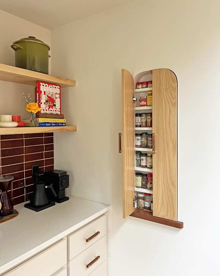 A DIY Spice Cabinet Added Chic Function to This Kitchen | Apartment Therapy