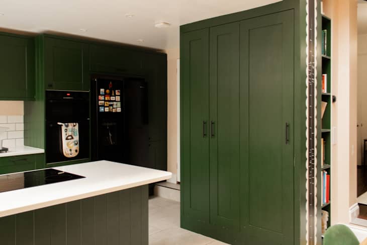 Before & After: Bold Green Cabinets Transform a “Dark” Kitchen | The Kitchn