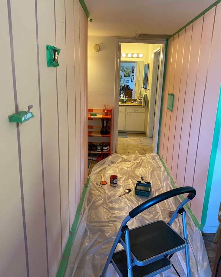 I Transformed My Hallway with Bold Striped Paint (for $100 ...