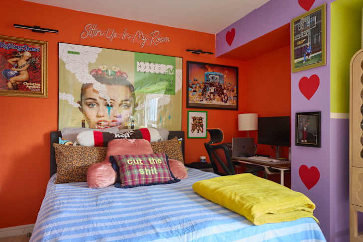 Tour a Harlem Studio Apartment With DIY Leopard-Print Walls | Apartment ...