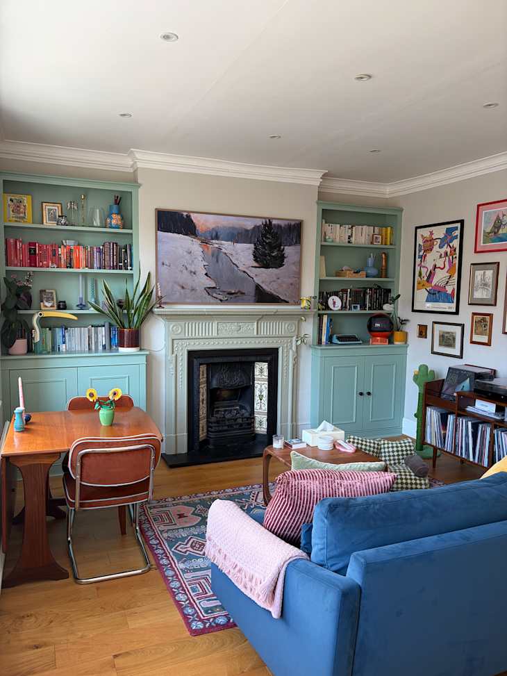See Inside a Small, Bland London Flat Turned Colorful Home | Apartment ...