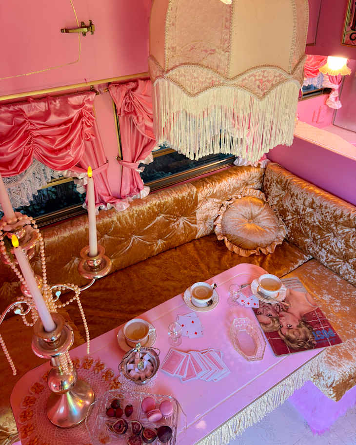 Tour a 200-Square-Foot 1970s RV Transformed with Pink Fur | Apartment ...