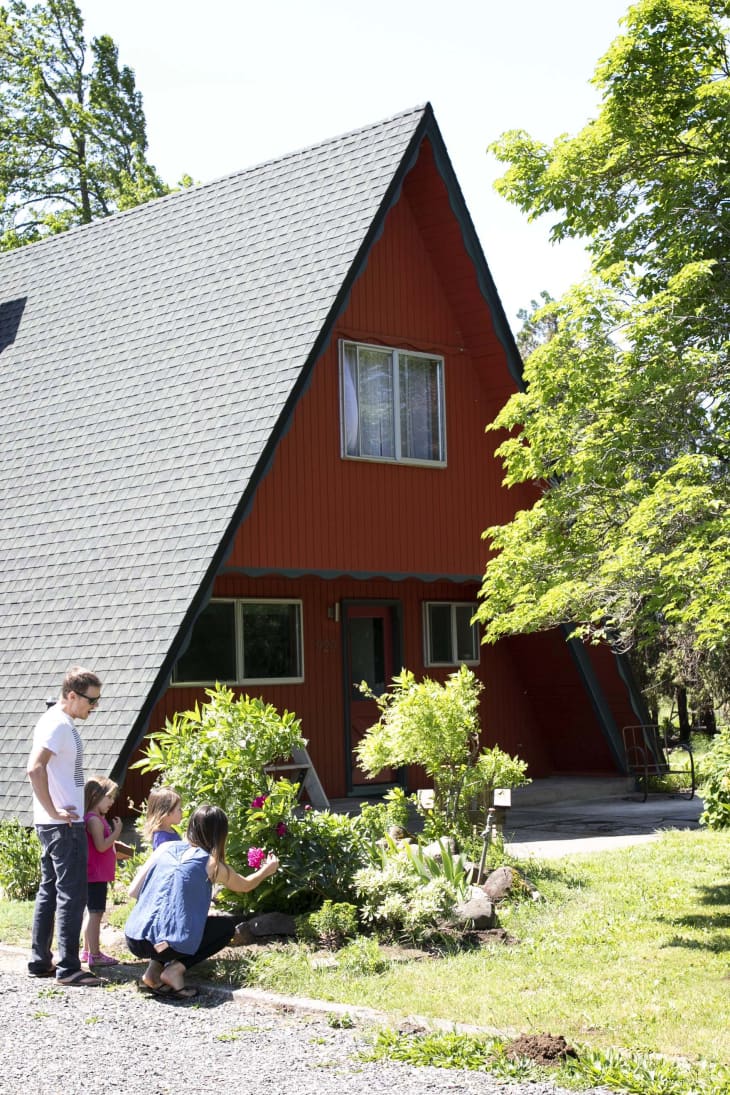 A-Frame Cabin Tour: A Red Rural Oregon House | Apartment Therapy