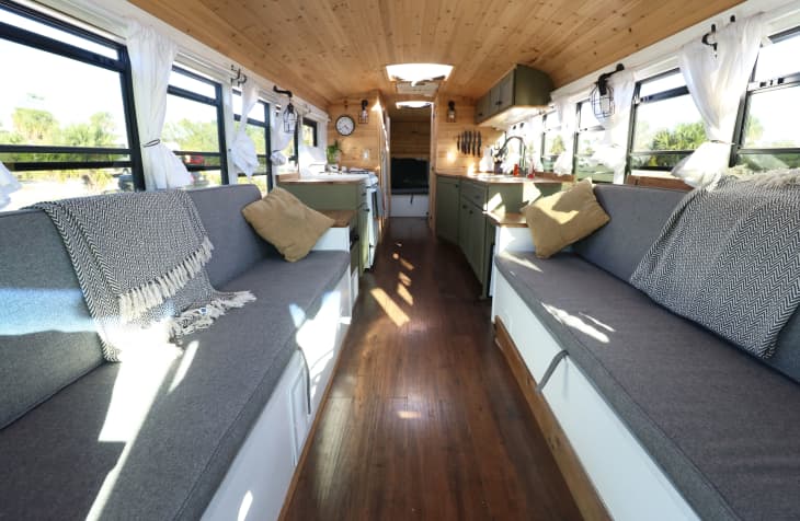 Tiny Home Bus Built by Hand | Apartment Therapy