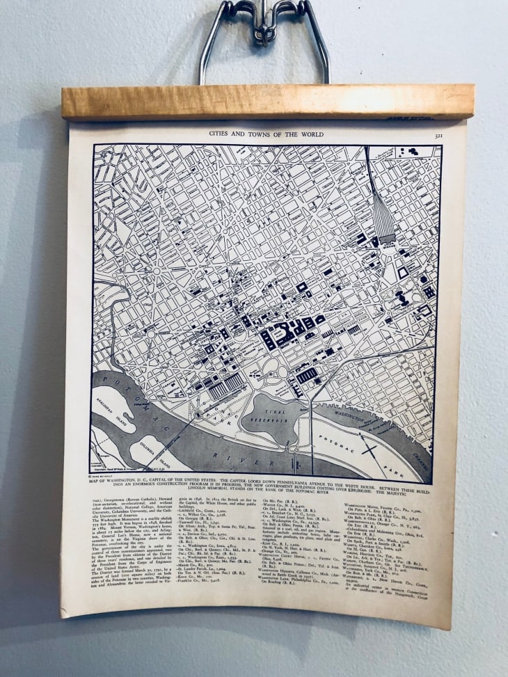 Framed Maps Are a Stylish Way to Add Hometown Pride to Your Interior ...