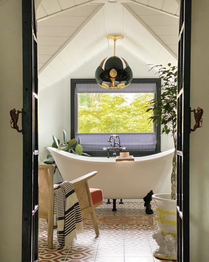 How to Style a Chair in a Bathroom | Apartment Therapy