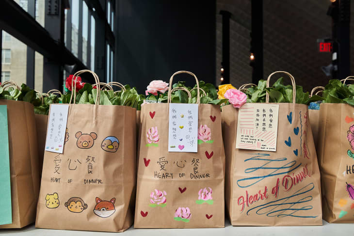 Illustrate Paper Bags for Heart of Dinner Grocery Delivery | Apartment ...