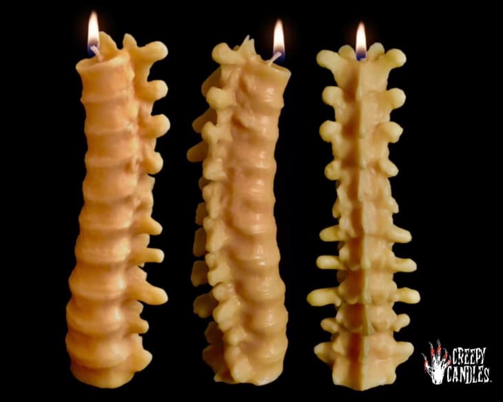 Coffin Candle Melts to Reveal Skeleton | Apartment Therapy