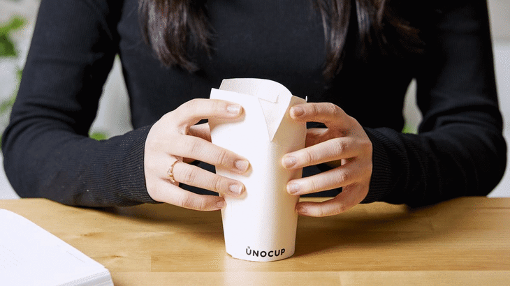 Foldable Paper Cup Kickstarter Reduces Plastic Waste | Apartment Therapy