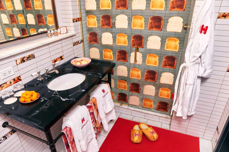 Hotels.com bed and breakfast bread themed suite | Apartment Therapy