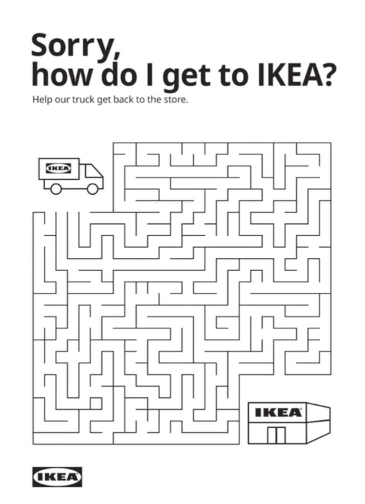 This IKEA activity and coloring book is free and printable | Apartment ...