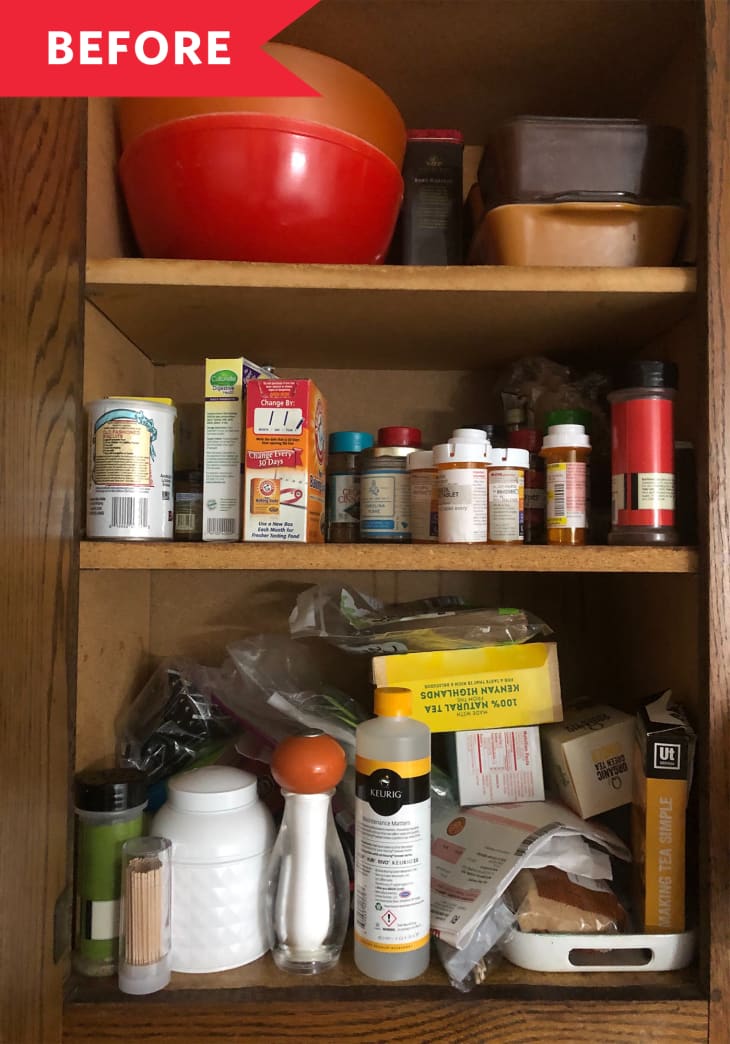 Before and After: Reorganizing Kitchen Cabinets at My Parent's Home ...