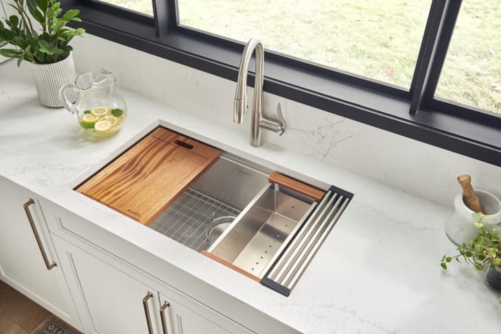 Add a Workstation Sink To your Kitchen To Maximize Space | The Kitchn