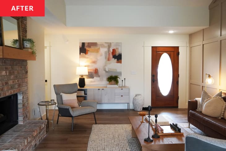Before and After: HGTV’s “Fixer to Fabulous” Gives a ‘90s Living Room a ...