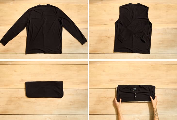 4 Ways to Fold a Long-Sleeve Shirt | Apartment Therapy